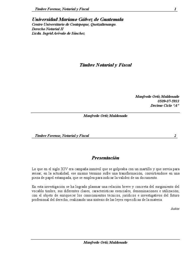 Timbres Notarial, Forense y Fiscal | PDF | Instituciones sociales ...
