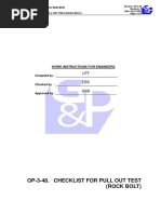 ASTM D4435 Pull Out Test Rock Bolt | PDF | Structural Load | Screw