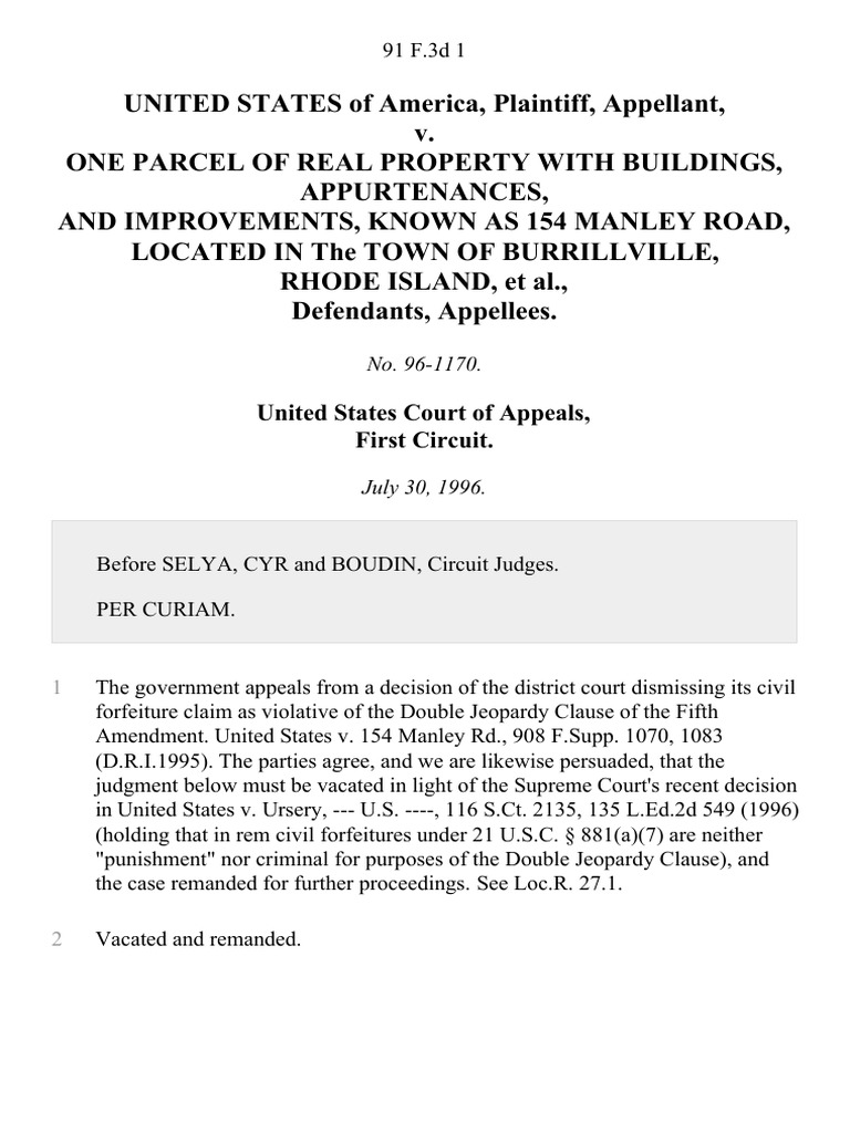 Appeal of Forfeiture Dismissal Case | PDF | Law | Politics