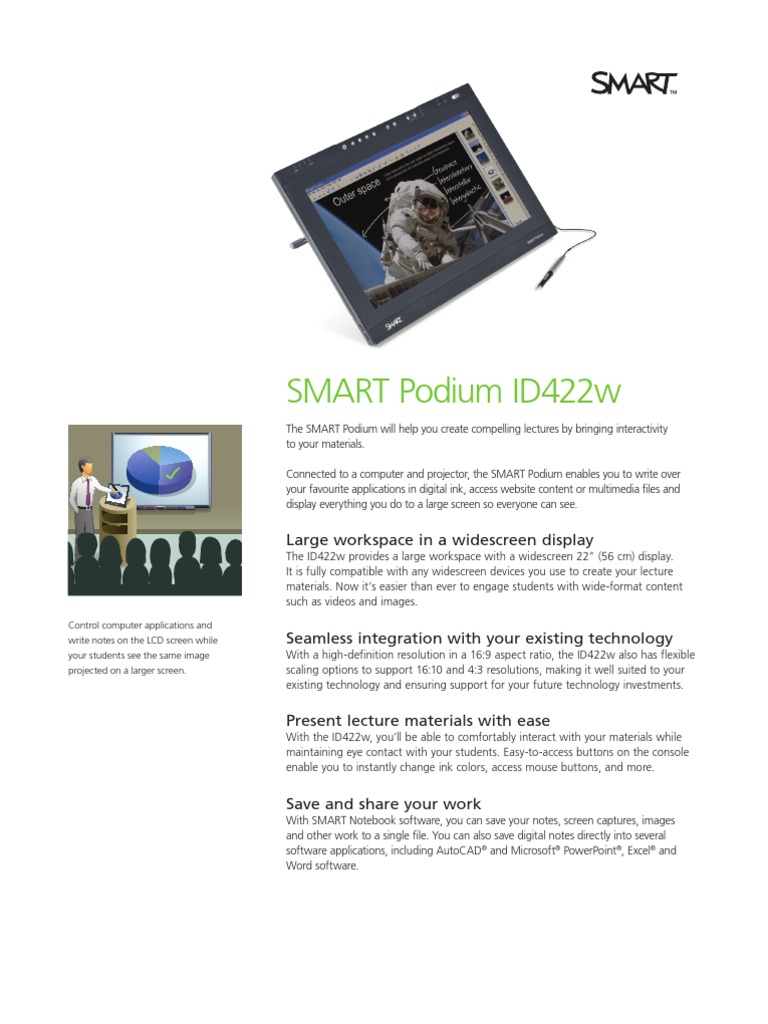 Smart Podium | PDF | Screenshot | Display Resolution