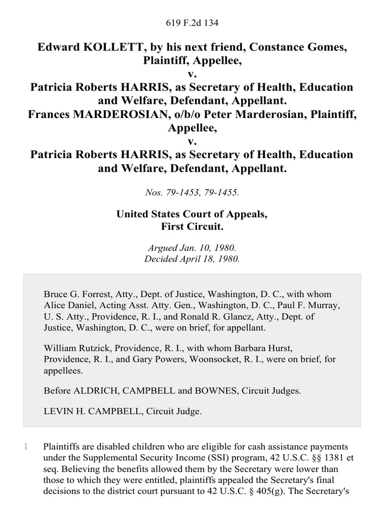 SSI Deeming Regulations Appeal Case | PDF | Supplemental Security ...