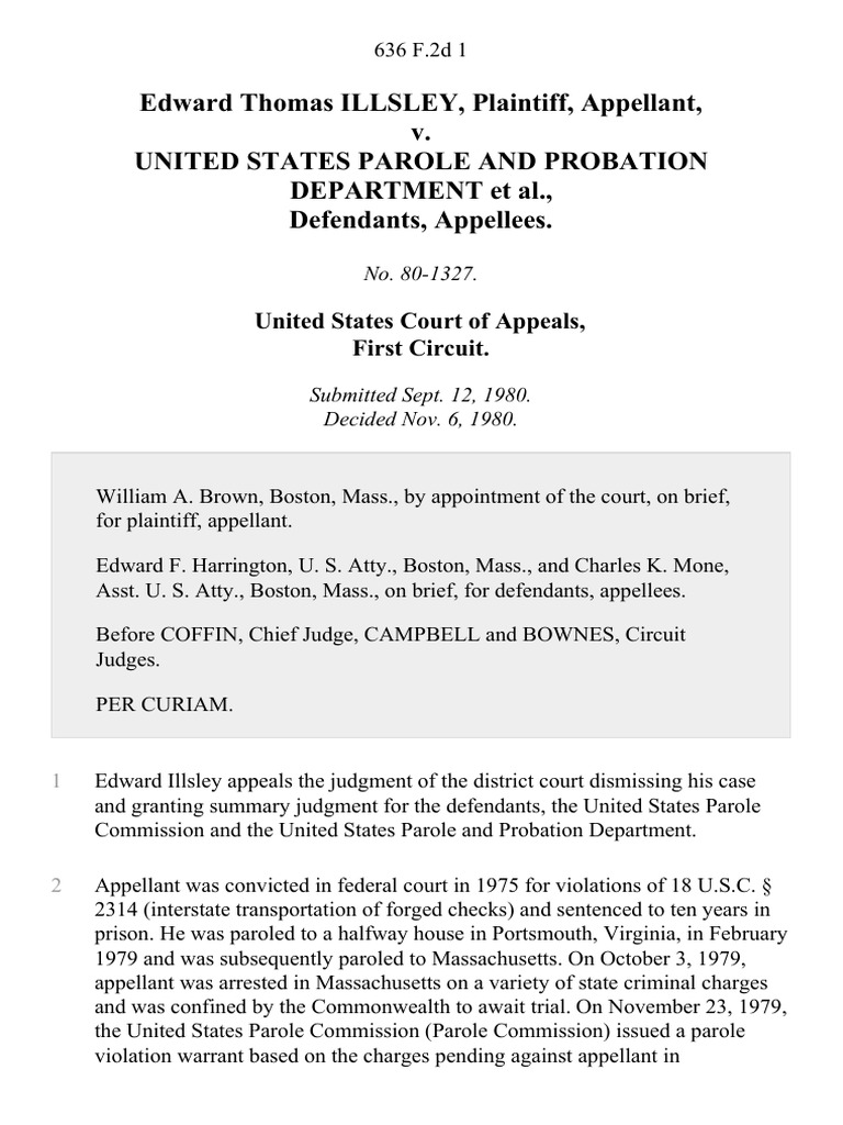 Parole Violation Appeal Dismissed | PDF | Mootness | Supreme Court Of ...