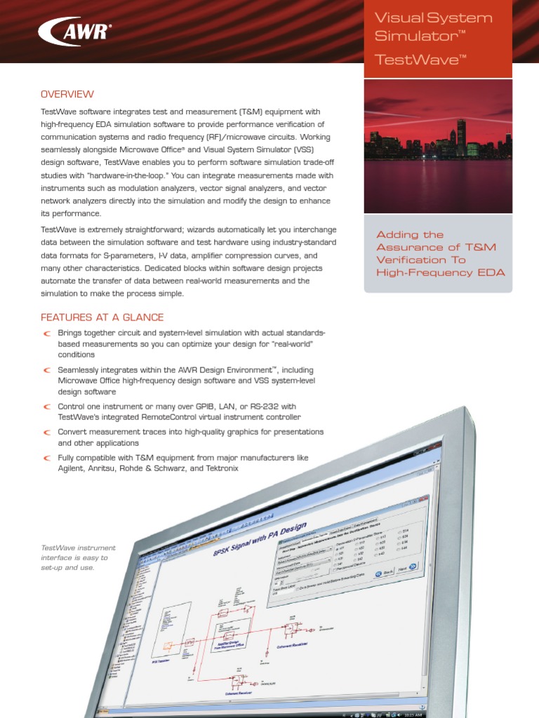 VSS TestWave Datasheet | PDF | Simulation | Electronic Engineering