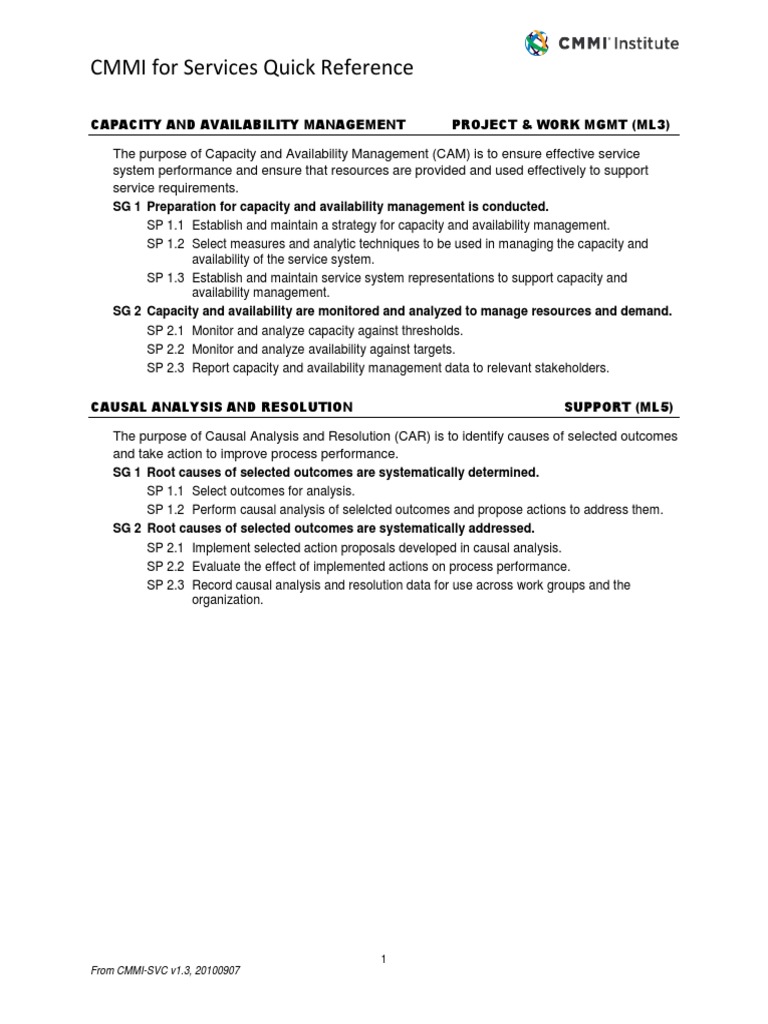 CMMI-SVC Guide for Service Managers | PDF | Systems Engineering | Business