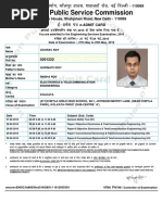 Admit Card Sample SSC | PDF