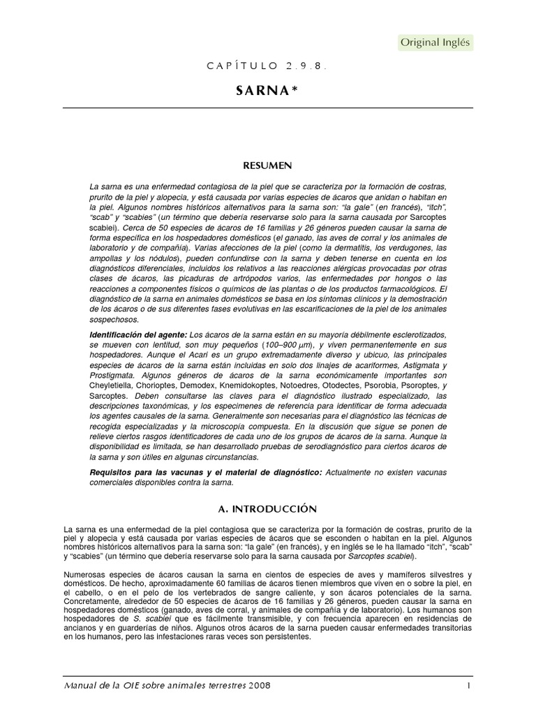 Sarna | PDF | Oveja | Rata