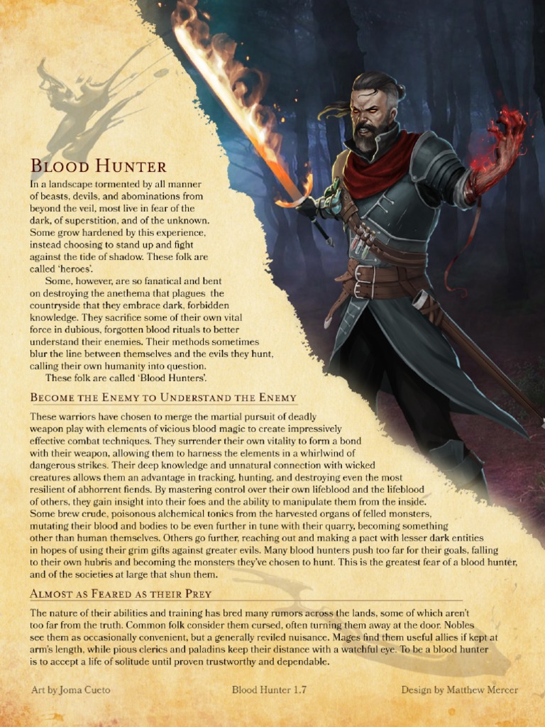 Blood Hunter Class | PDF