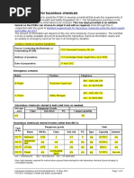 Chemical Hazard Registration Form | PDF | Health Care