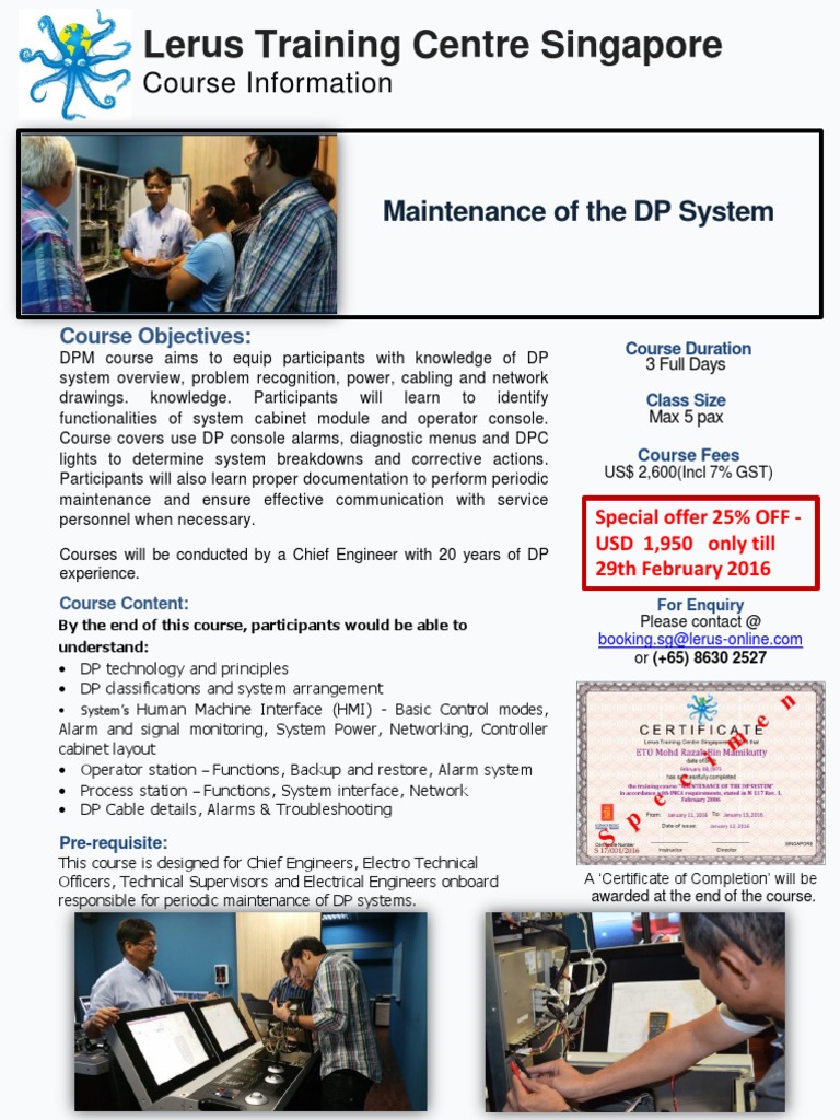 DP Maintenance Course for Engineers | PDF
