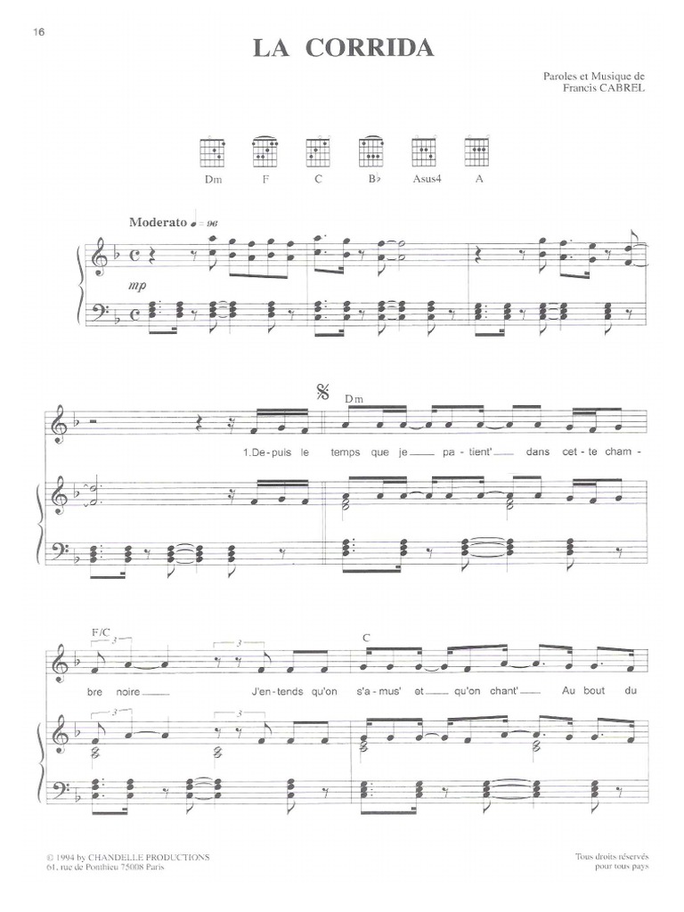 La Corrida - Francis CABREL