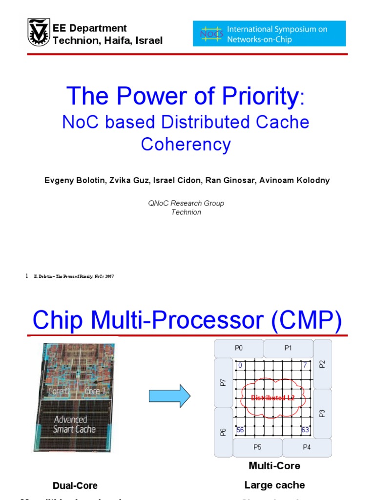 The Power of Priority: Noc Based Distributed Cache Coherency | PDF | Cpu Cache | Data Transmission