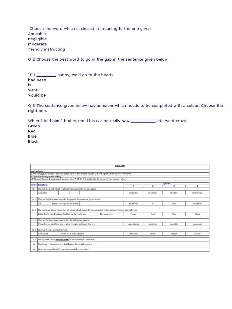 Vocabulary and Idioms Quiz | PDF
