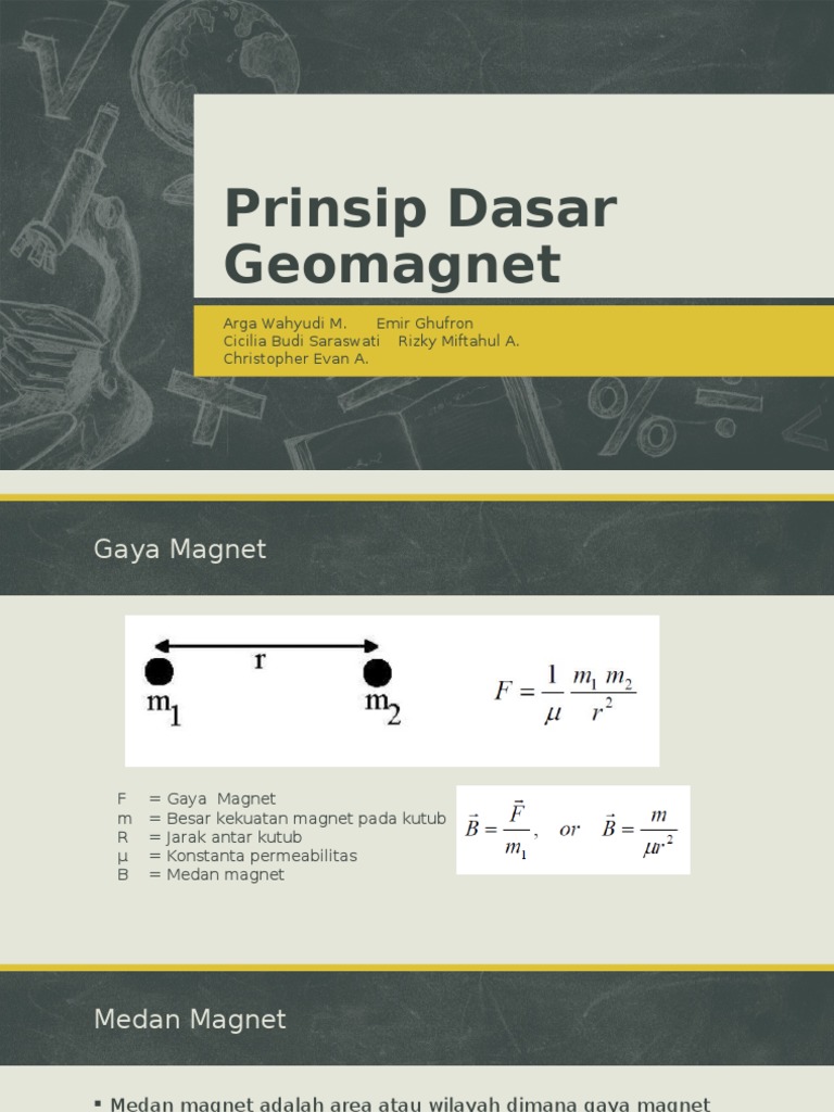 Prinsip Dasar Geomagnet | PDF | Sains & Matematika