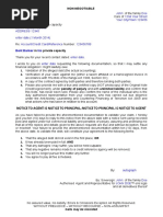 3.3-Notice of Fault | PDF | Notary Public | United States Postal Service