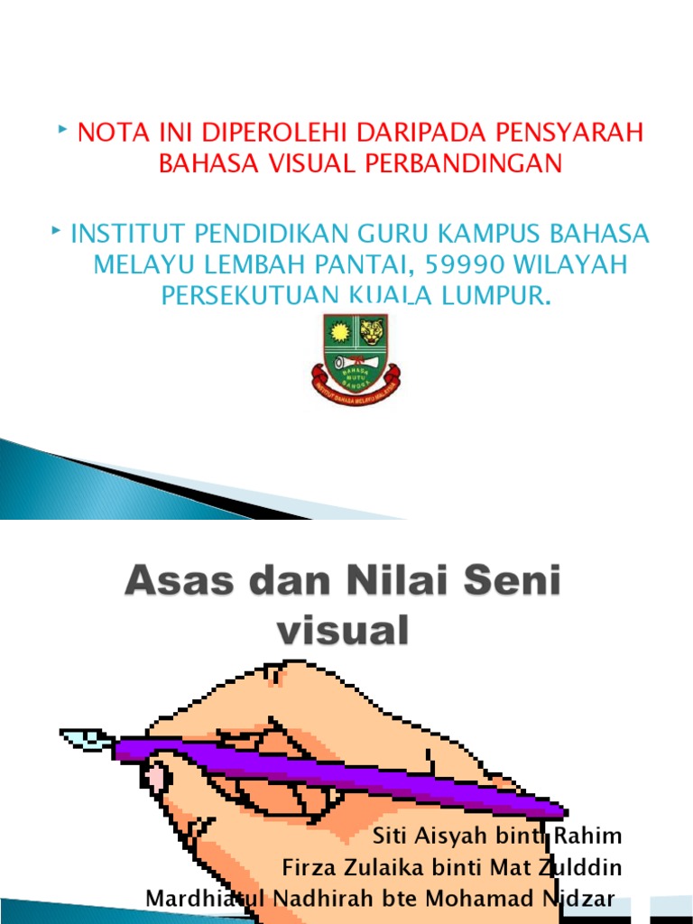 Asas Dan Nilai Seni Visual | PDF