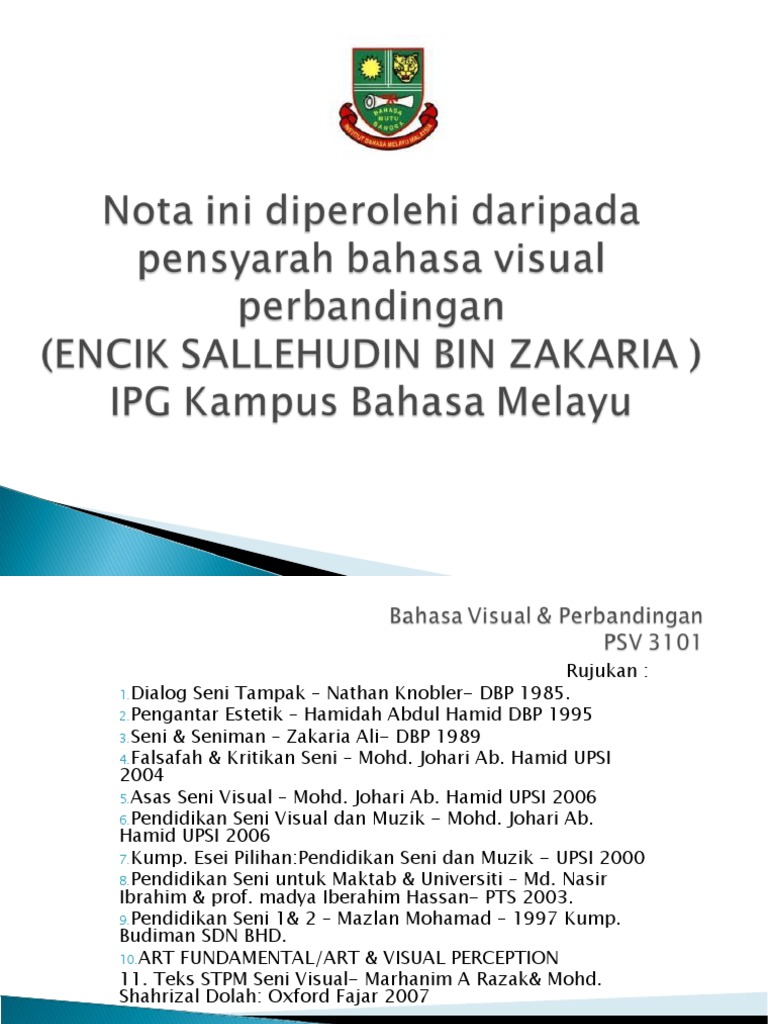 Bahasa Visual & Perbandingan | PDF