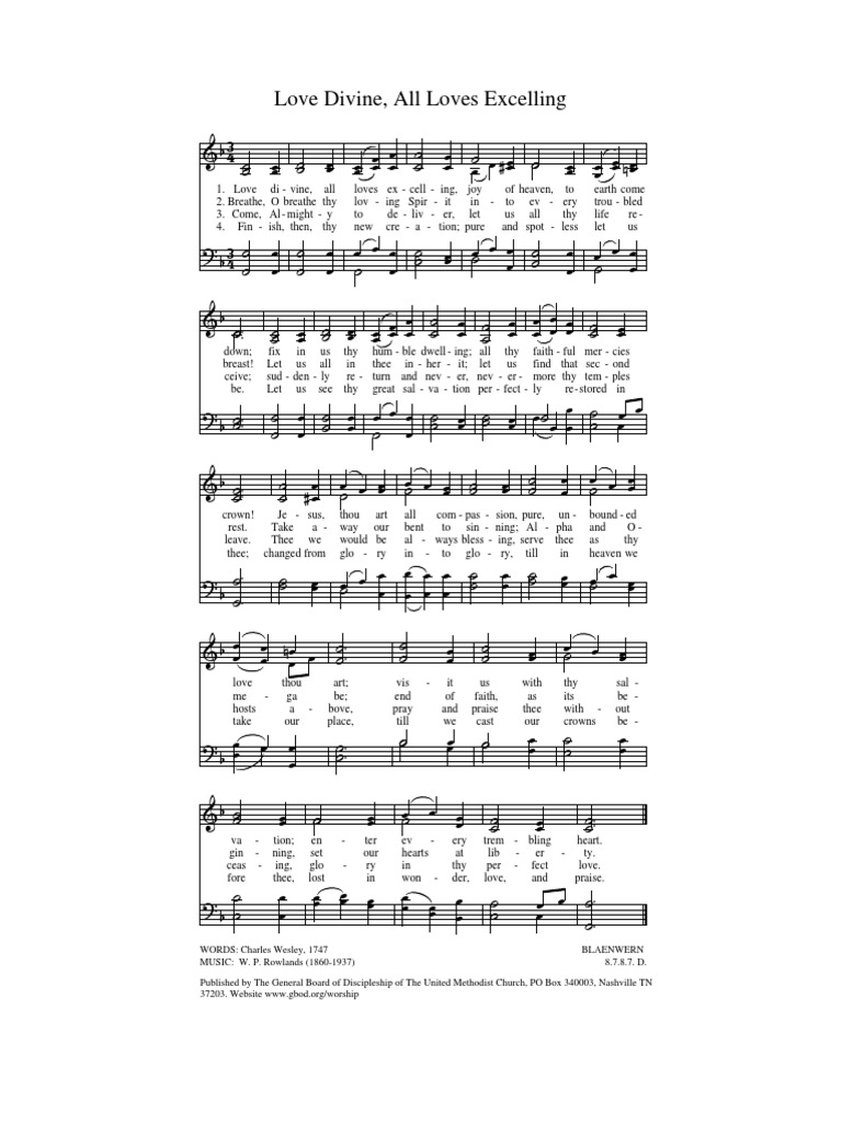 Blaenwern F MAJOR | PDF | Religious Songs | Hymns