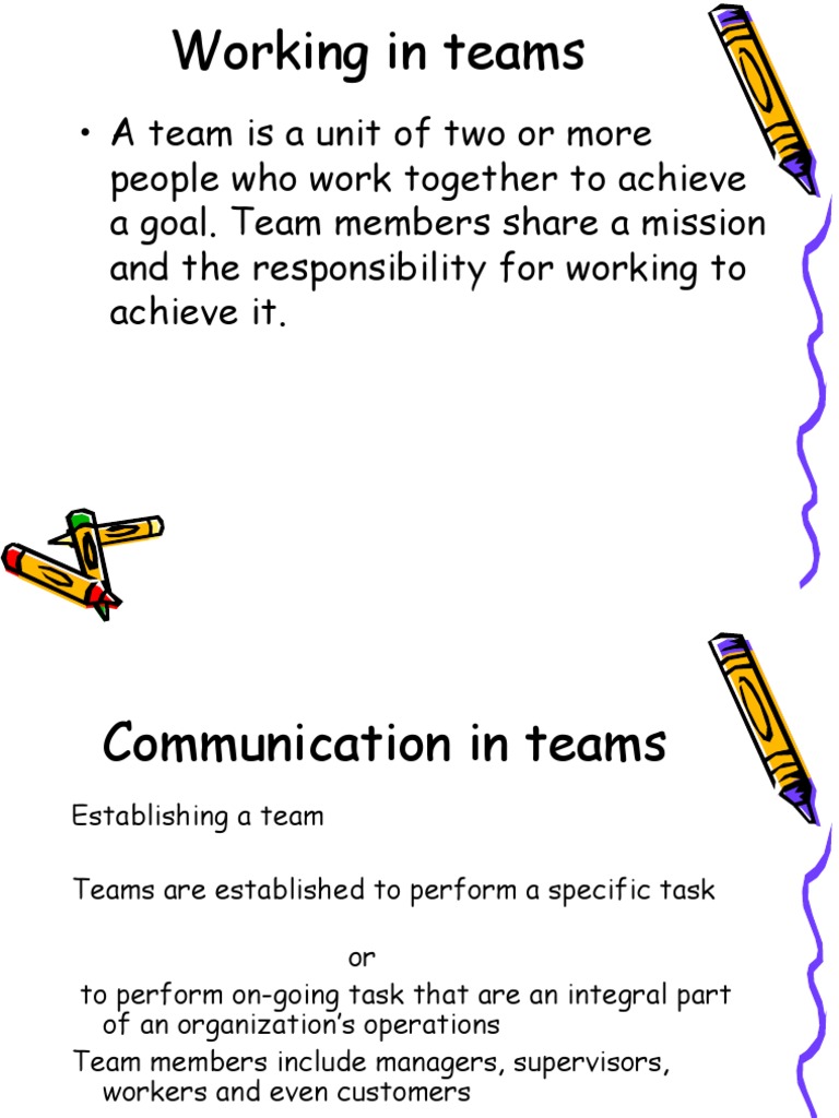 Effective Teamwork Strategies and Benefits | PDF | Communication ...
