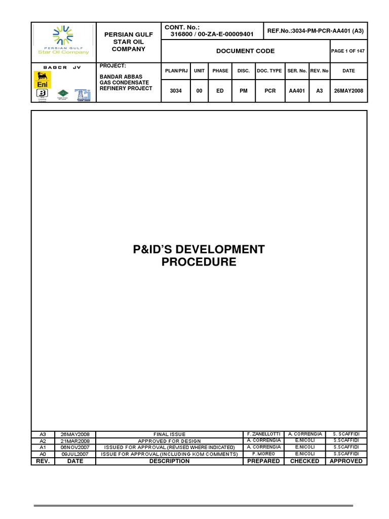 P&ID Development for Refinery | PDF | Pump | Valve