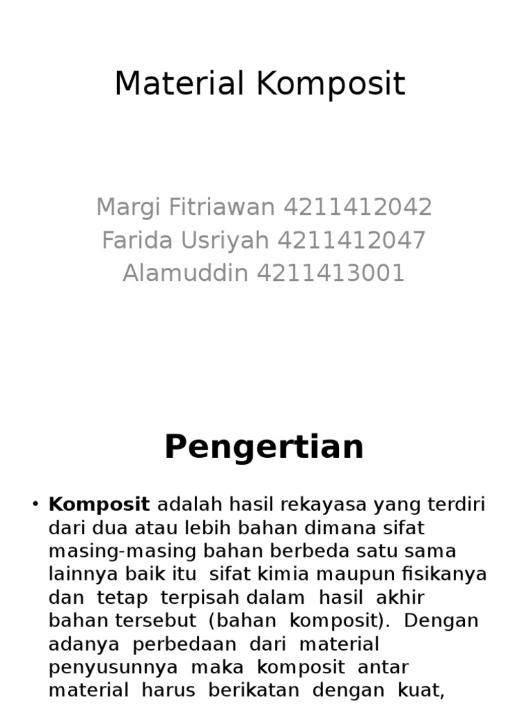 Material Komposit | PDF
