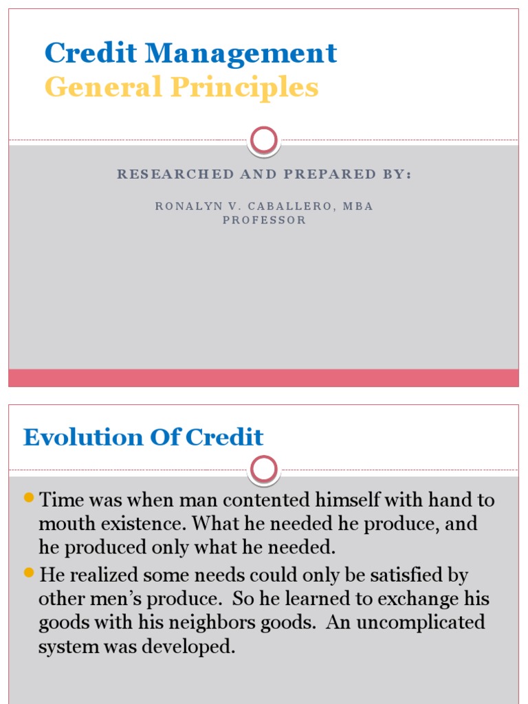 Credit Management-Lesson 1-Stud | PDF | Credit (Finance) | Factoring ...