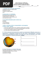 Atividade Avaliativa - Estrutura Da Terra | PDF | Terra | Crosta (Geologia)