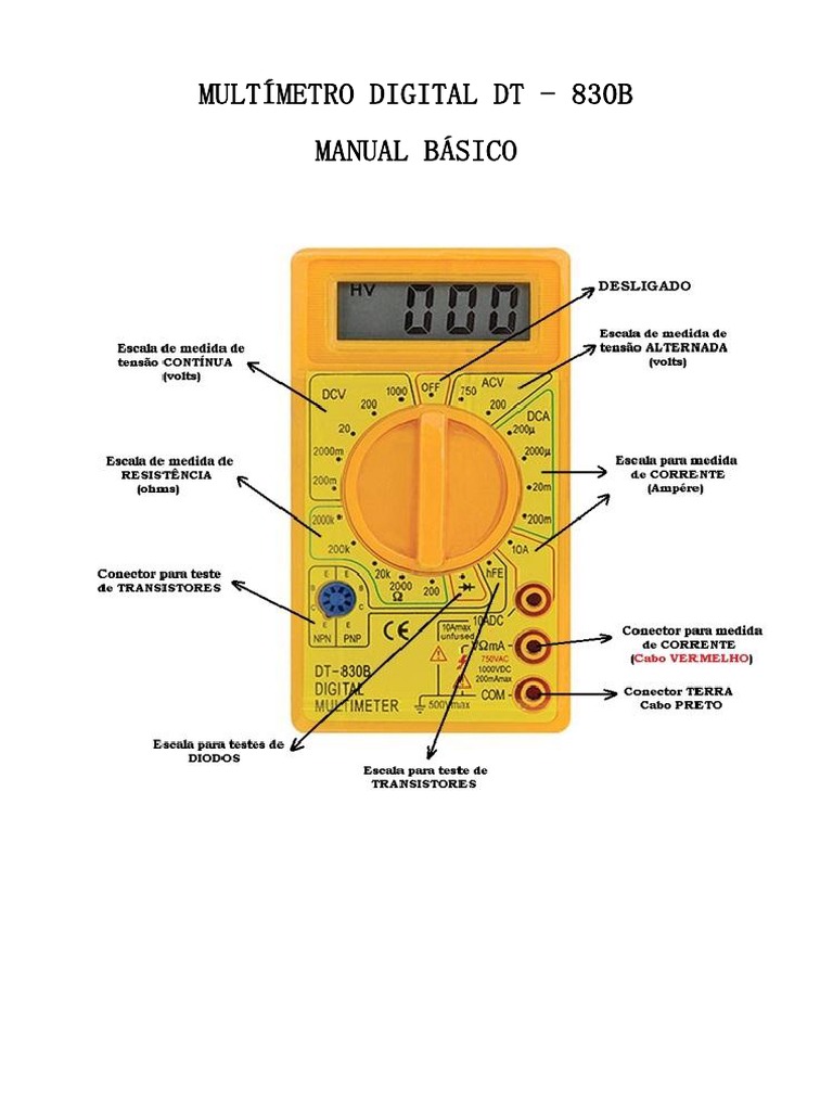 Manual Básico Multimetro PDF | PDF