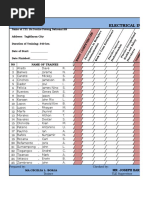 Training Activity Matrix Jeremy Ortega | PDF | Bookkeeping | Behavior Modification