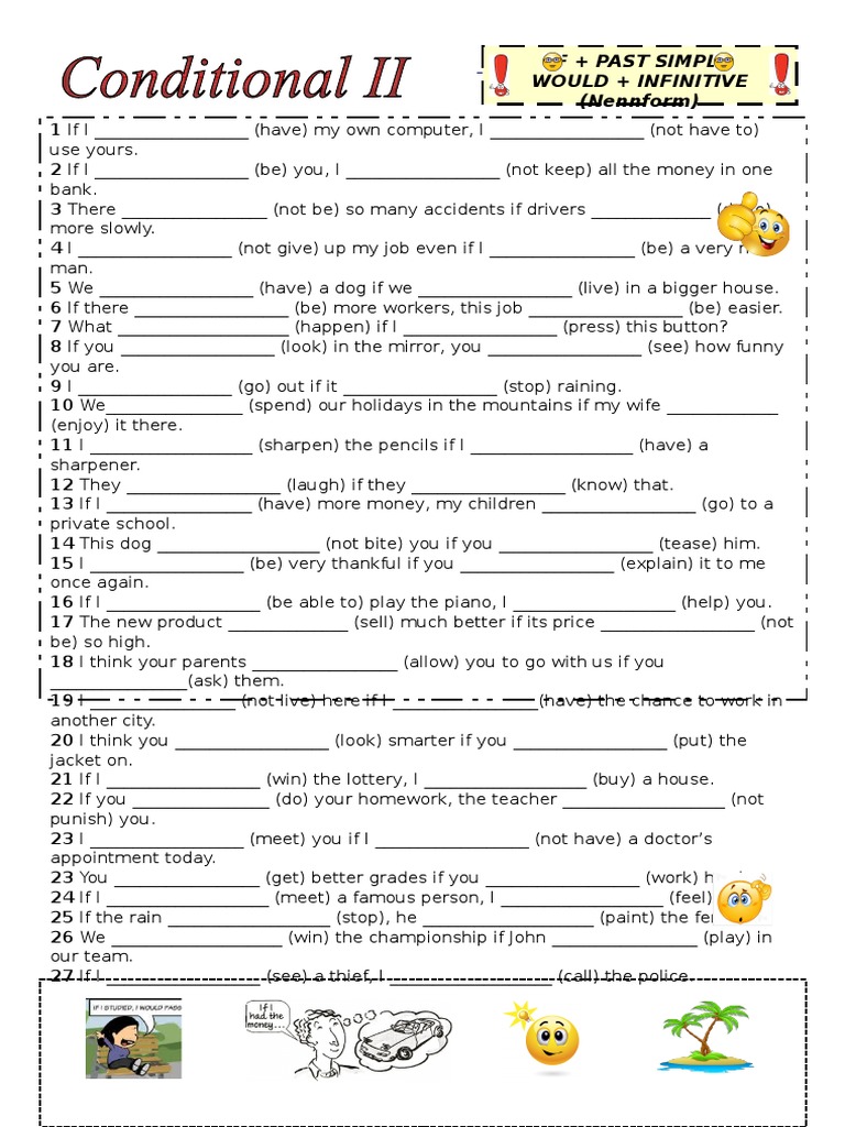 Conditional Sentences Practice Worksheet | PDF