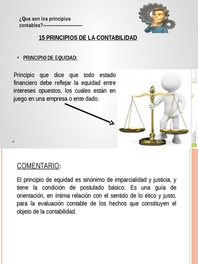 Principio de Equidad en Contabilidad | PDF | Contabilidad | Ciencias ...