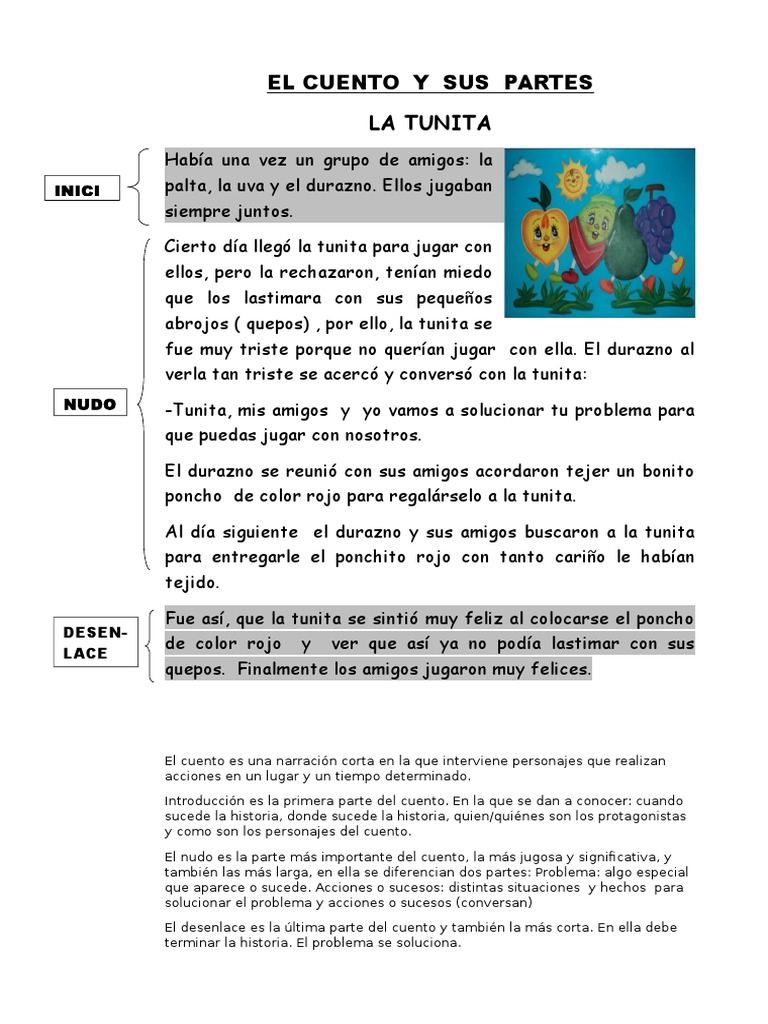 El Cuento y Sus Estructura