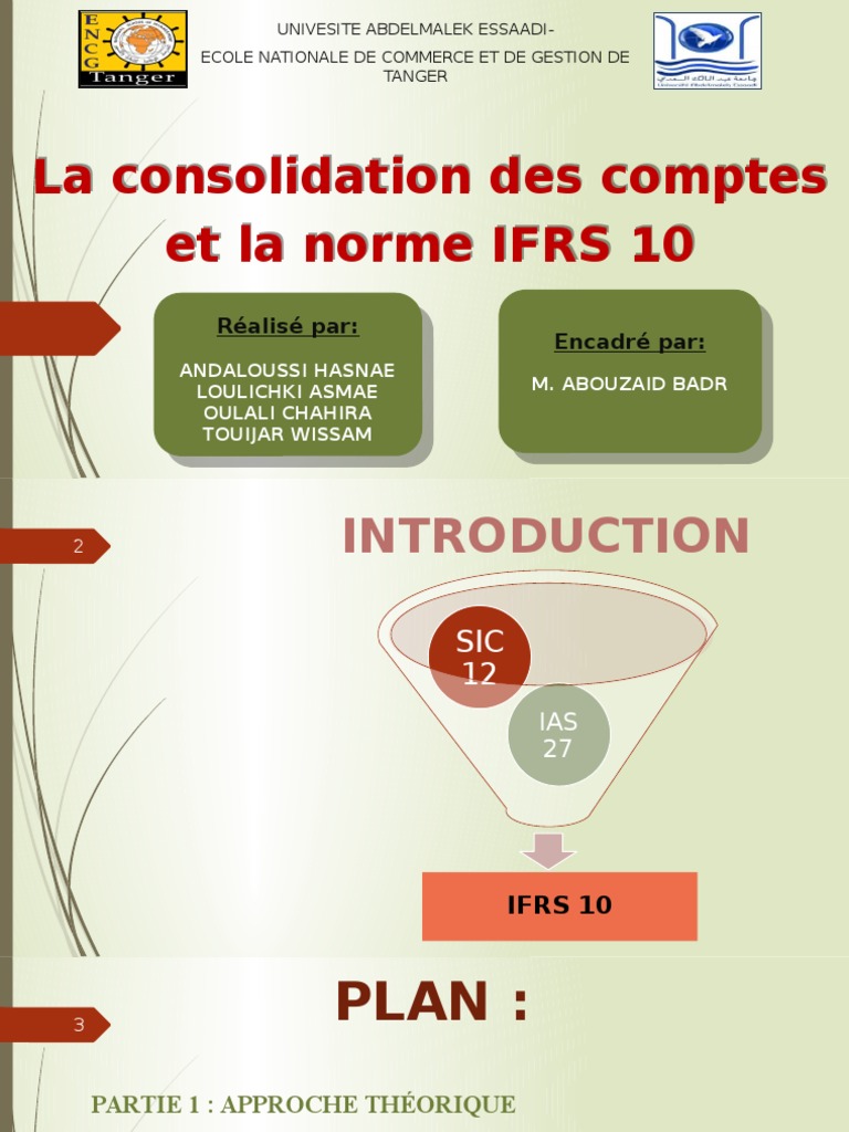 Ifrs 10 | PDF | Normes internationales d'information financière ...