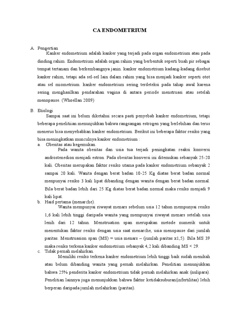 CA Endometrium | PDF