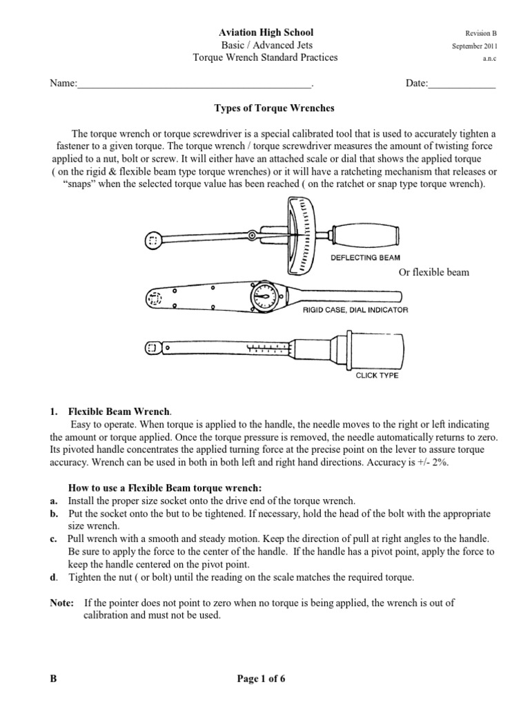 Torque Wrench Standard Practices - Full Version. | PDF | Nut (Hardware ...
