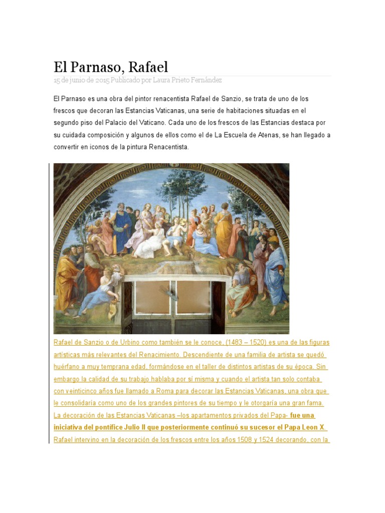 El Parnaso | PDF | Rafael | Pinturas