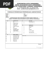 Form Hasil Pemeriksaan Laboratorium | PDF