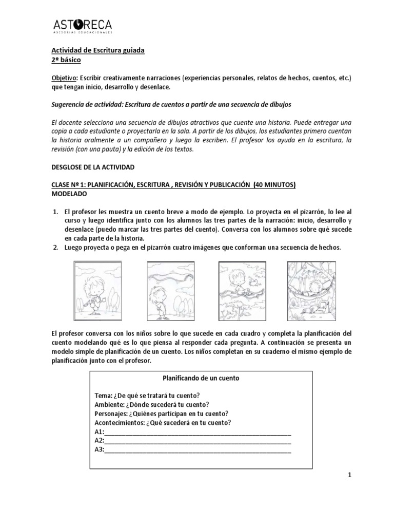 Ejemplo Escritura Guiada 2º Básico