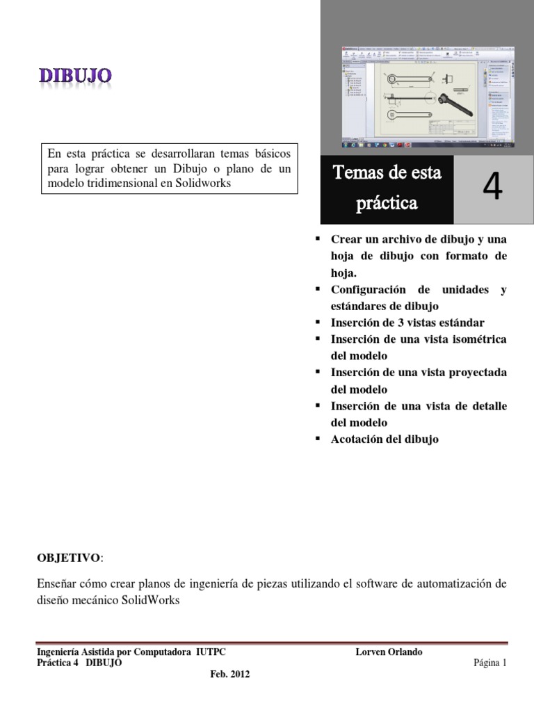 Creación de Planos en SolidWorks | PDF | Dibujo | Point and Click