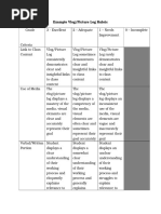 Group Reporting Rubrics Pdf Behavior Modification Communication