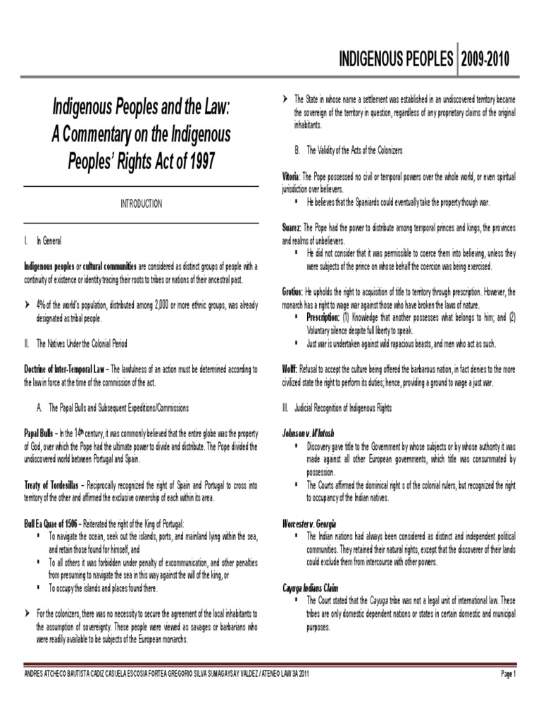 IPRA Law | PDF | Indigenous Peoples | Human Rights