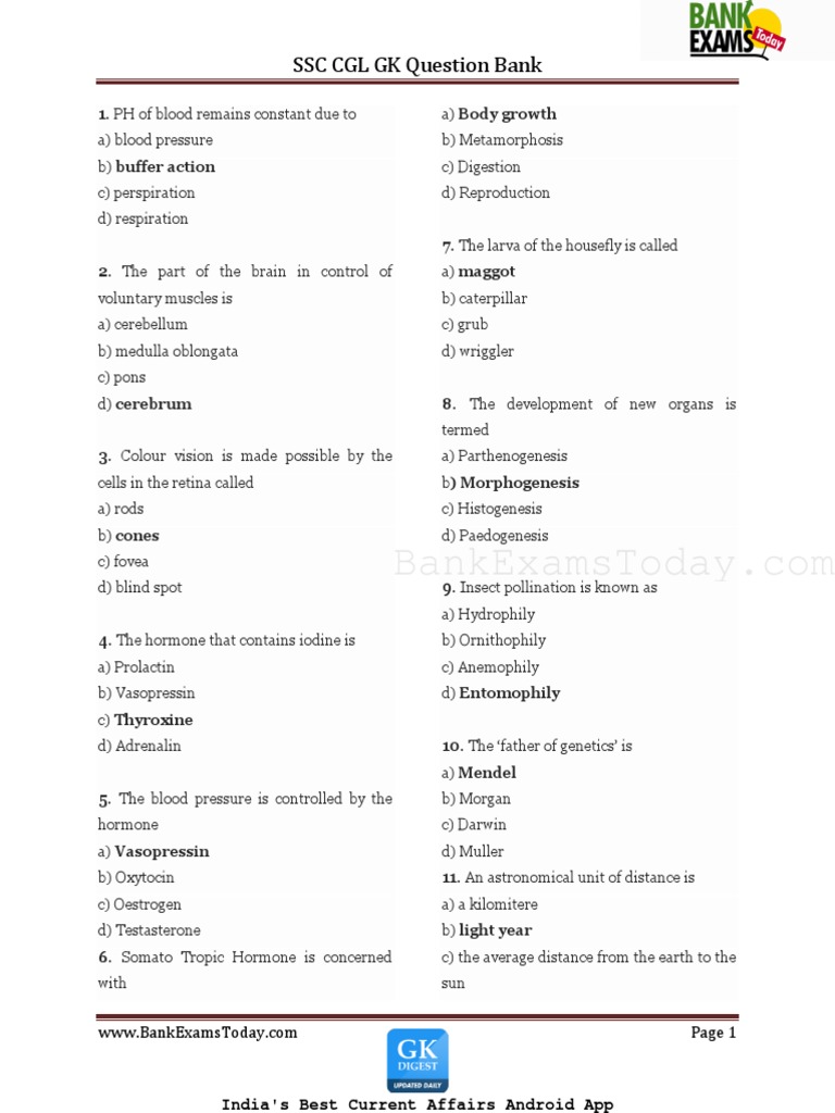 SSC Question Bank | PDF | Deposit Account | Sodium Hydroxide
