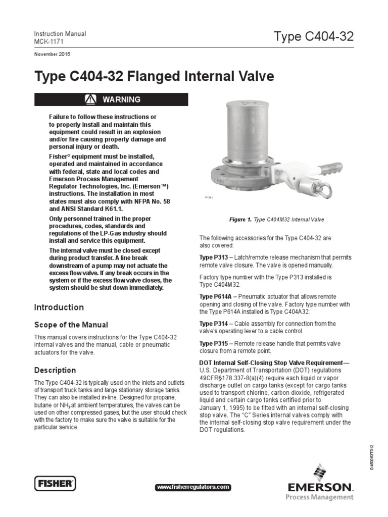 Fisher Internal Flow Valve | PDF | Valve | Pump