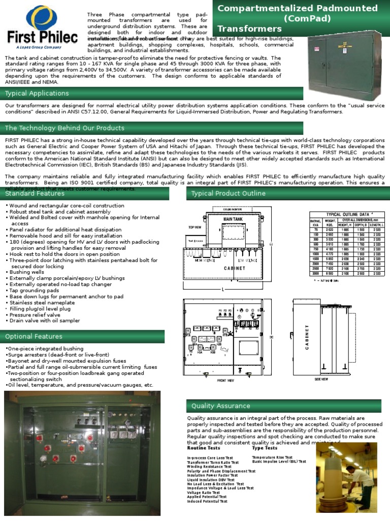 Compartmental Transformer Brochure | Download Free PDF | Transformer ...