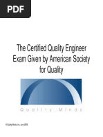 The ASQ CQE Study Guide | PDF | Quality Management | Swot Analysis