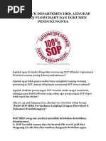 Contoh SOP Perusahaan | PDF | Bisnis | Pengelolaan Keuangan & Uang