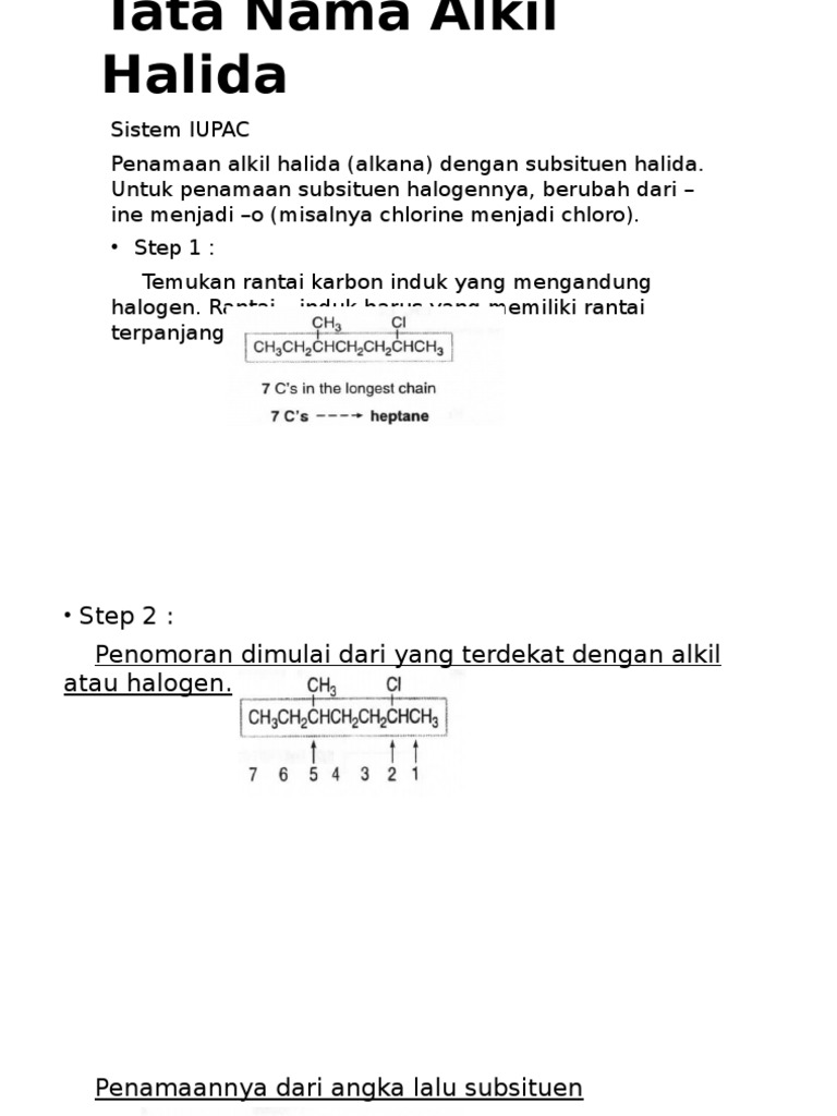 Tata Nama Alkil Halida | PDF