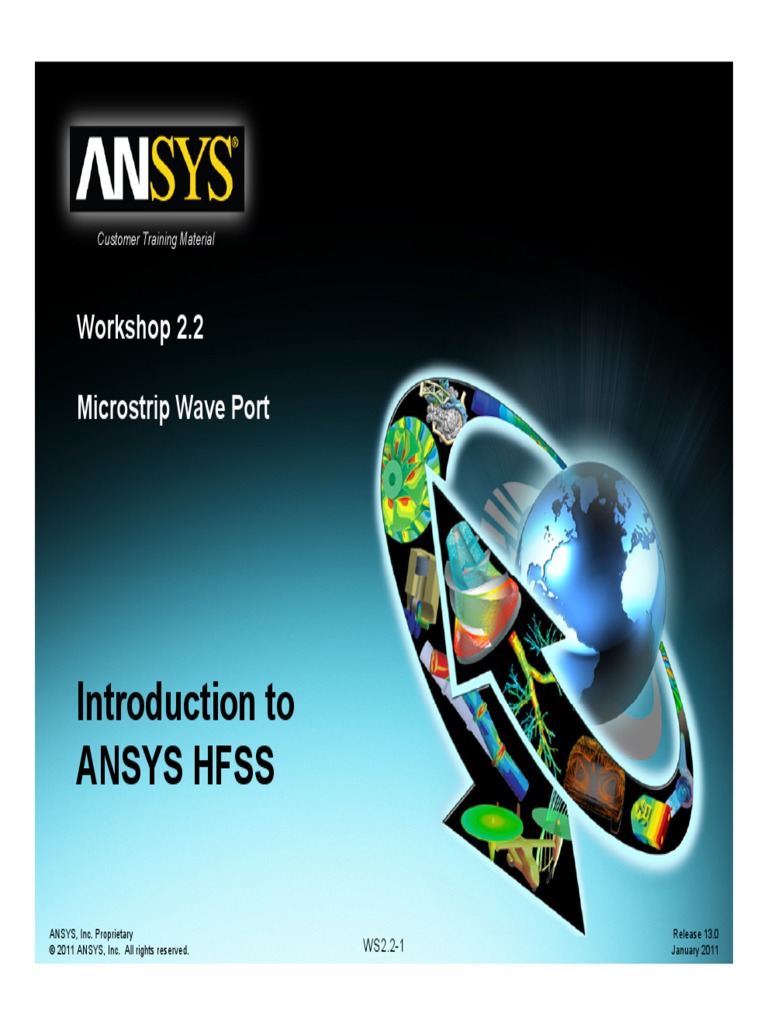 WS02 2 Hfss Microstrip Waveports | PDF | Normal Mode | Software