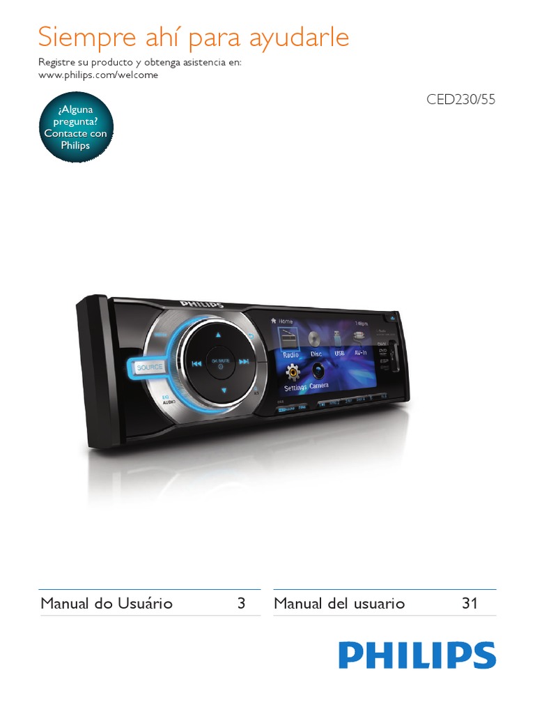 Manual Stereo Philips CED 230 PDF | PDF | Electrónica | Science