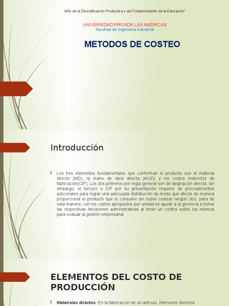 Metodo de Costeo Expo | PDF | Costo | Salario