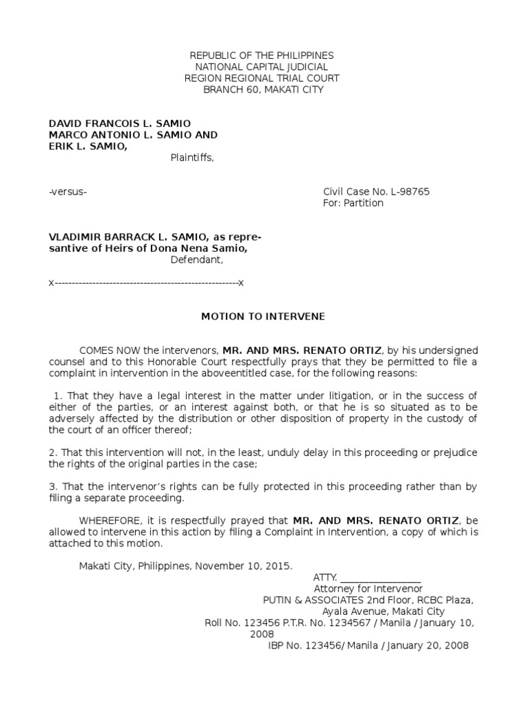 Motion To Intervene | PDF